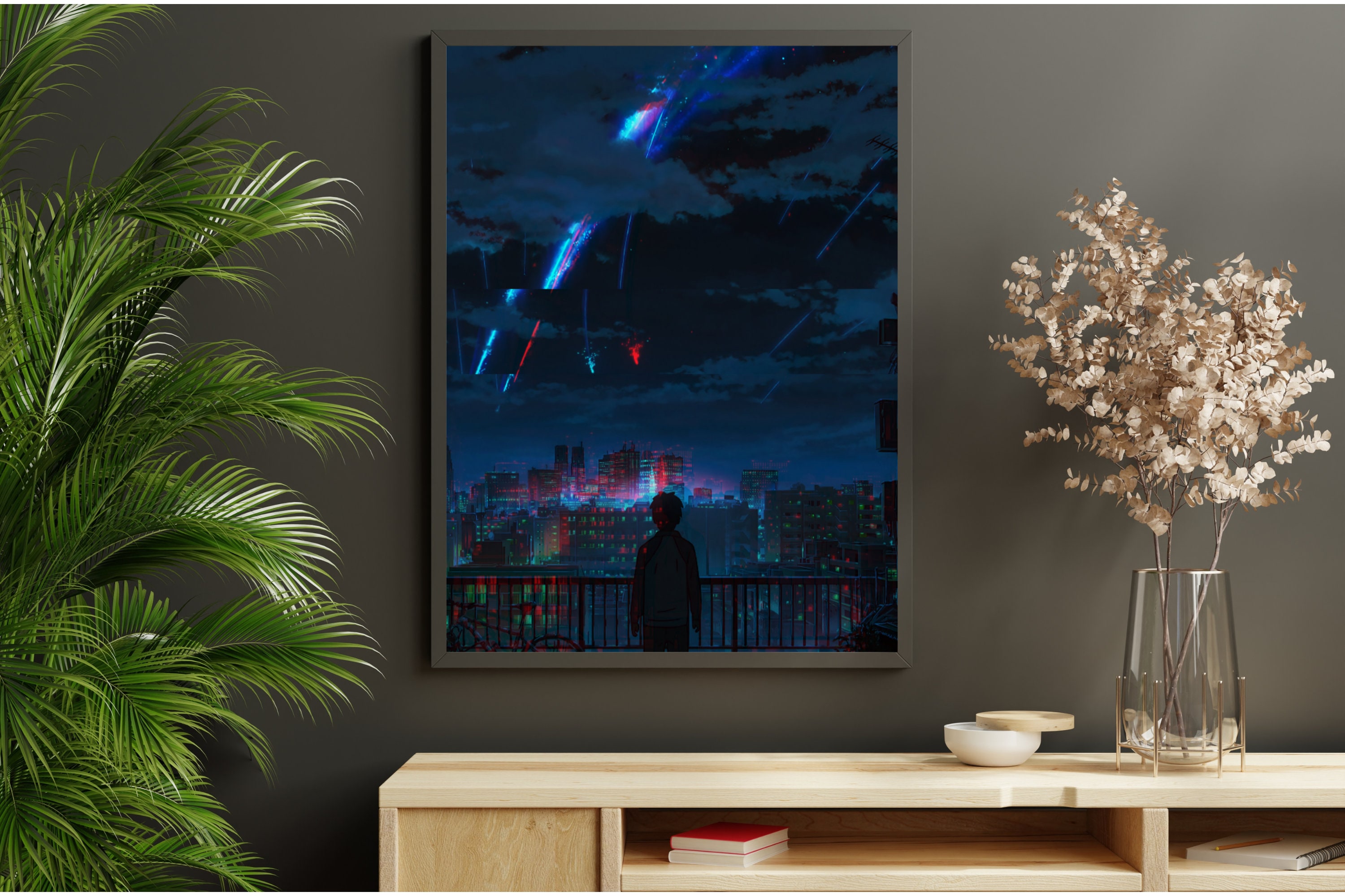 Printable Your Name Comet Split Poster Anime Print Kimi No - Etsy