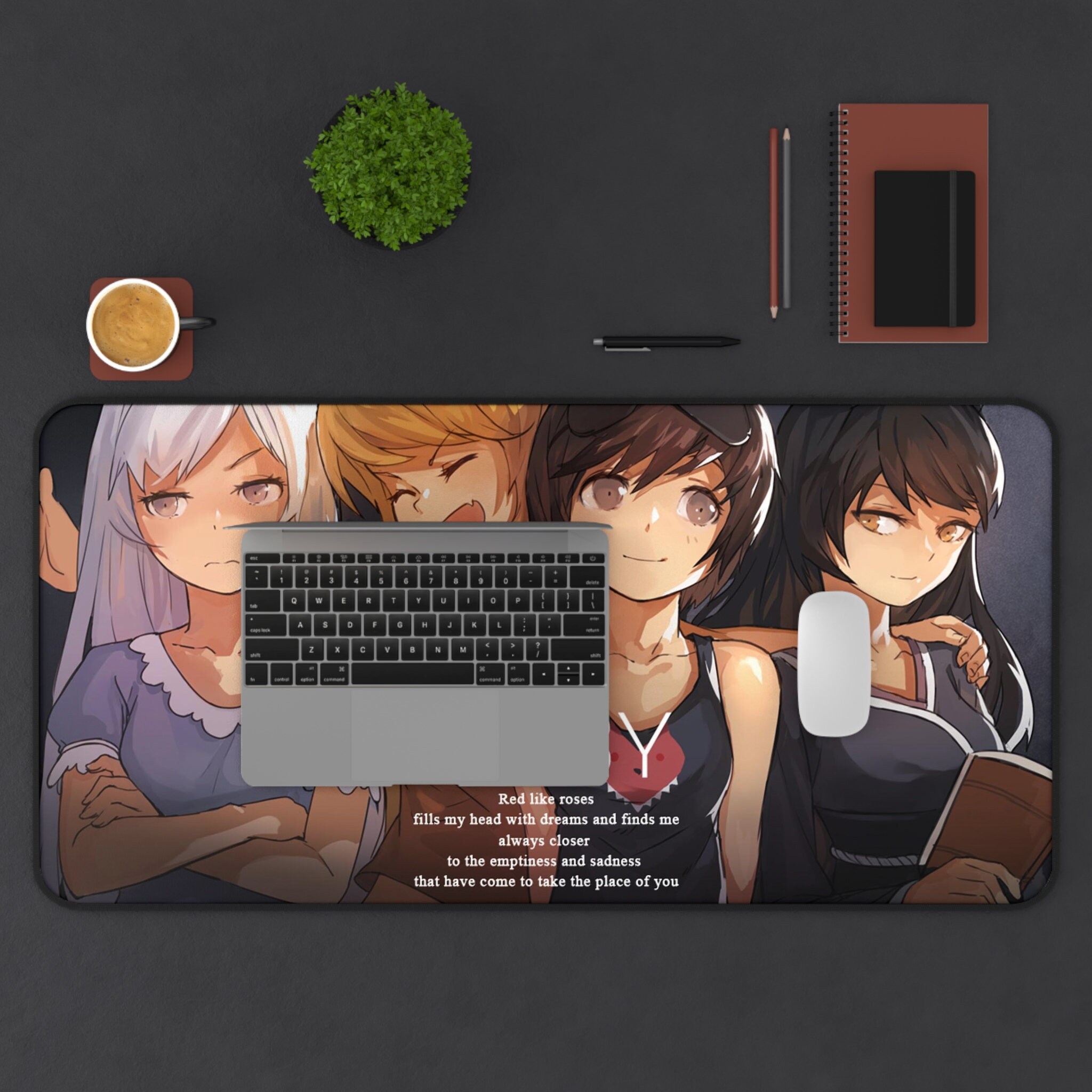 RWBY Deskmat, RWBY Mousepad Anime Quartet, Anime Mousepad, Cartoon ...