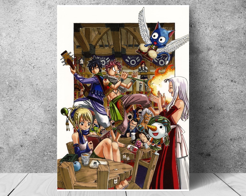 Fairy Tail Guild Poster Fairy Tail Anime Wall Art Printable - Etsy