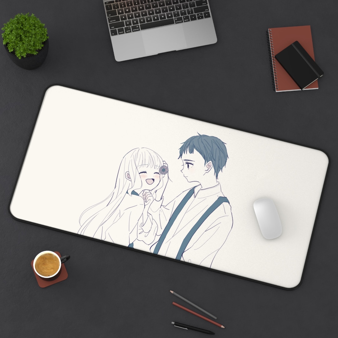 Cute Anime Couple Deskmat, Anime Couple Mousepad, Shadows House Anime ...