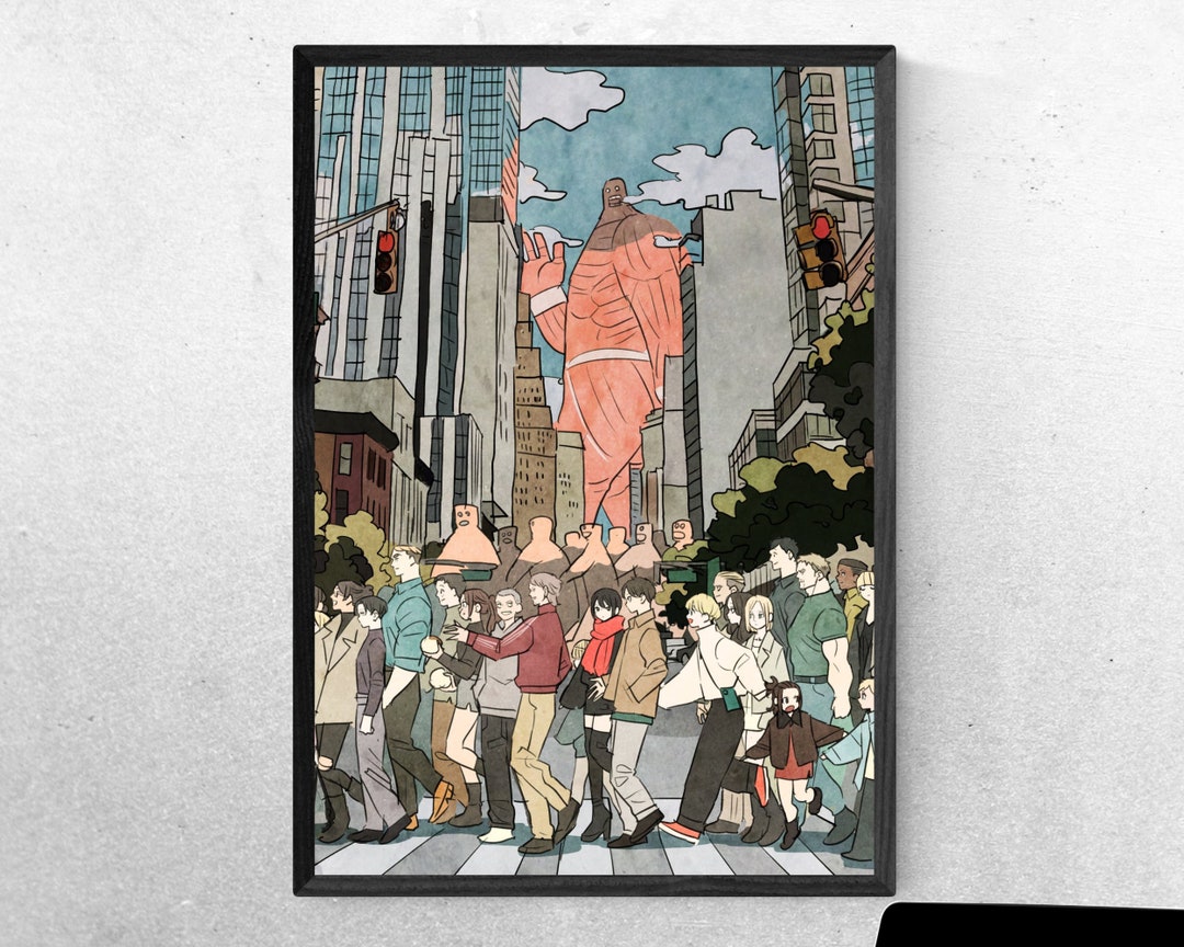 Anime City Wallart | Anime City Poster, Anime Titan Wallart, Anime ...