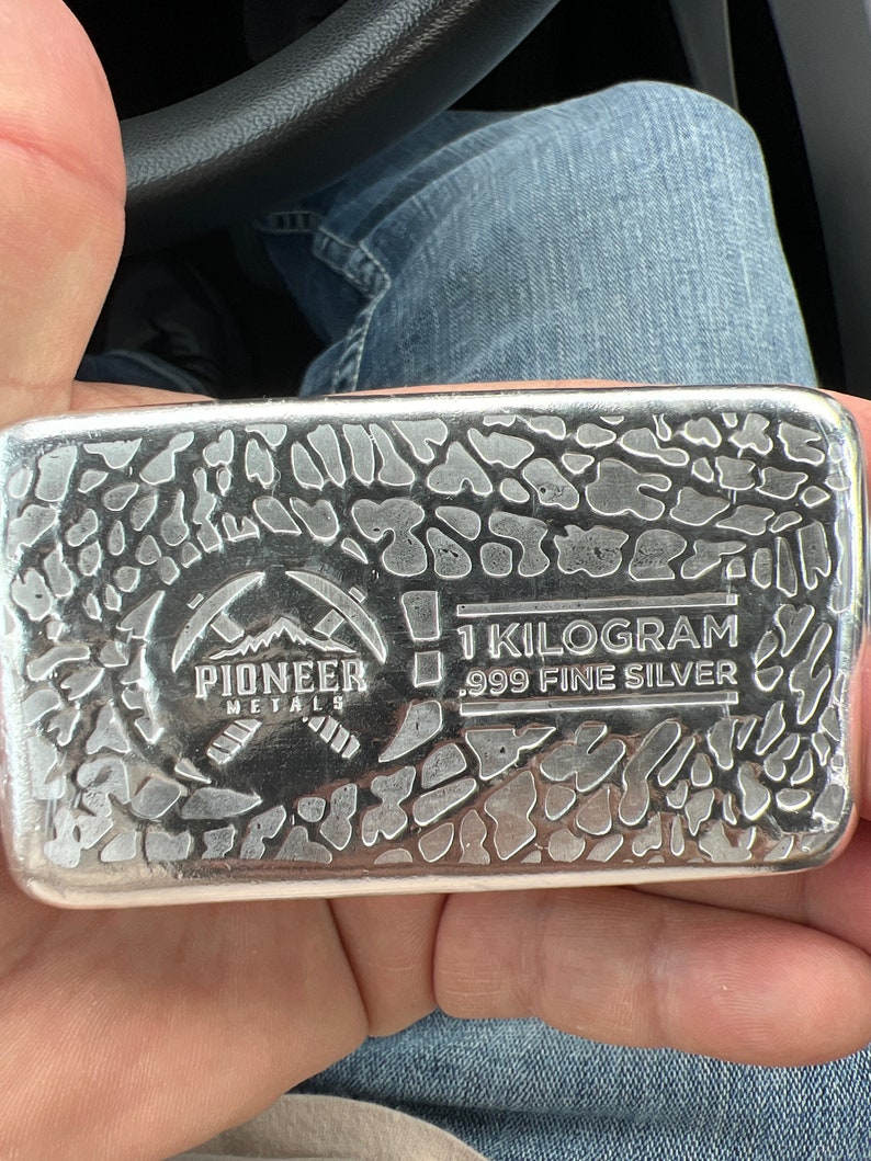 1 Kilo Silver Bar Apmex - Etsy