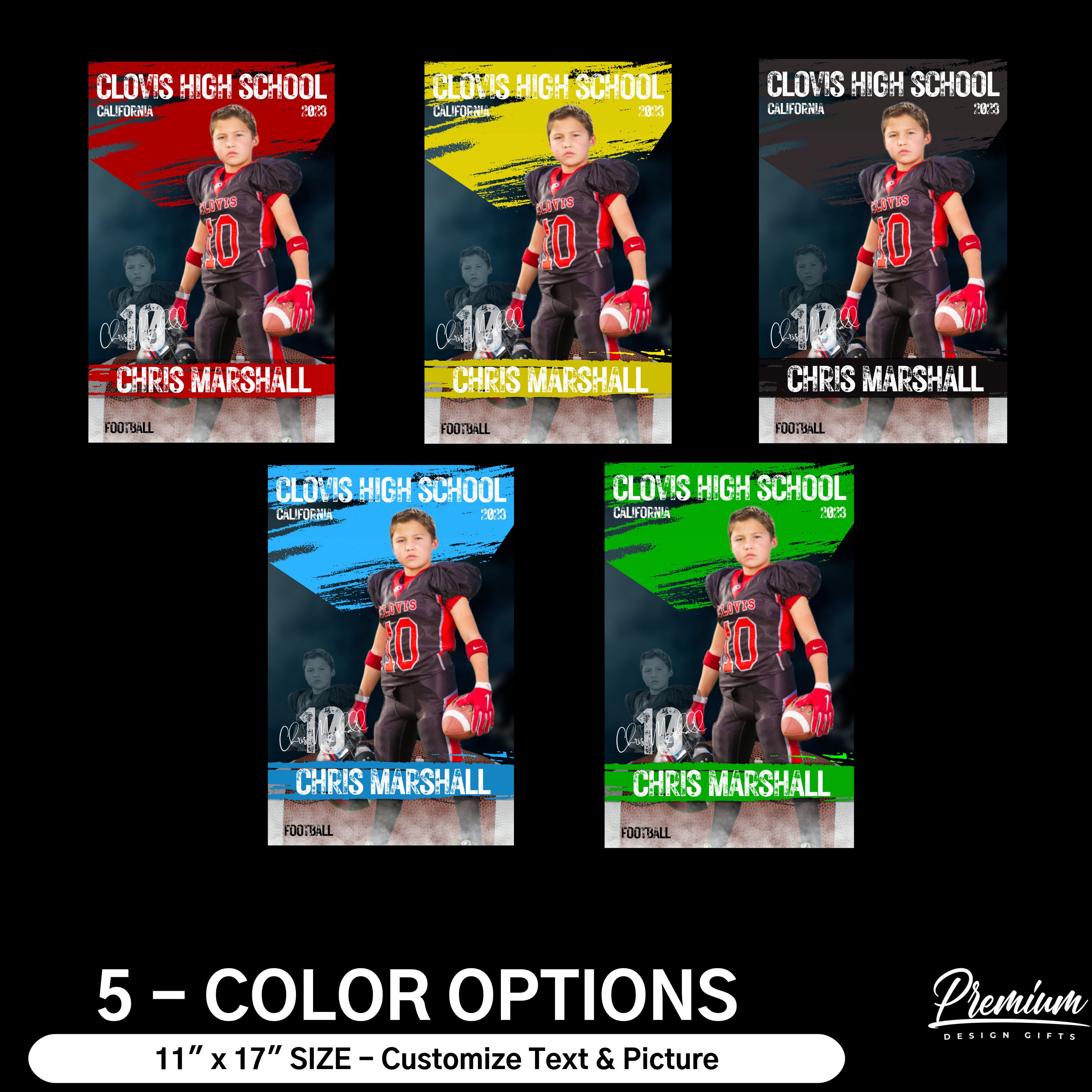 Custom Sports Poster | Football Player Premium Design Poster ...