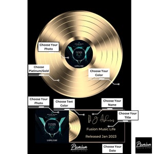 Custom Plaque | Personalized Plaque | Vinyl Poster | Frame Award Record ...