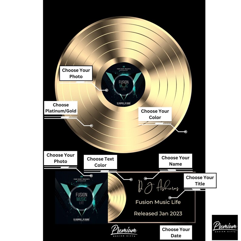 Custom Plaque | Personalized Plaque | Vinyl Poster | Frame Award Record ...