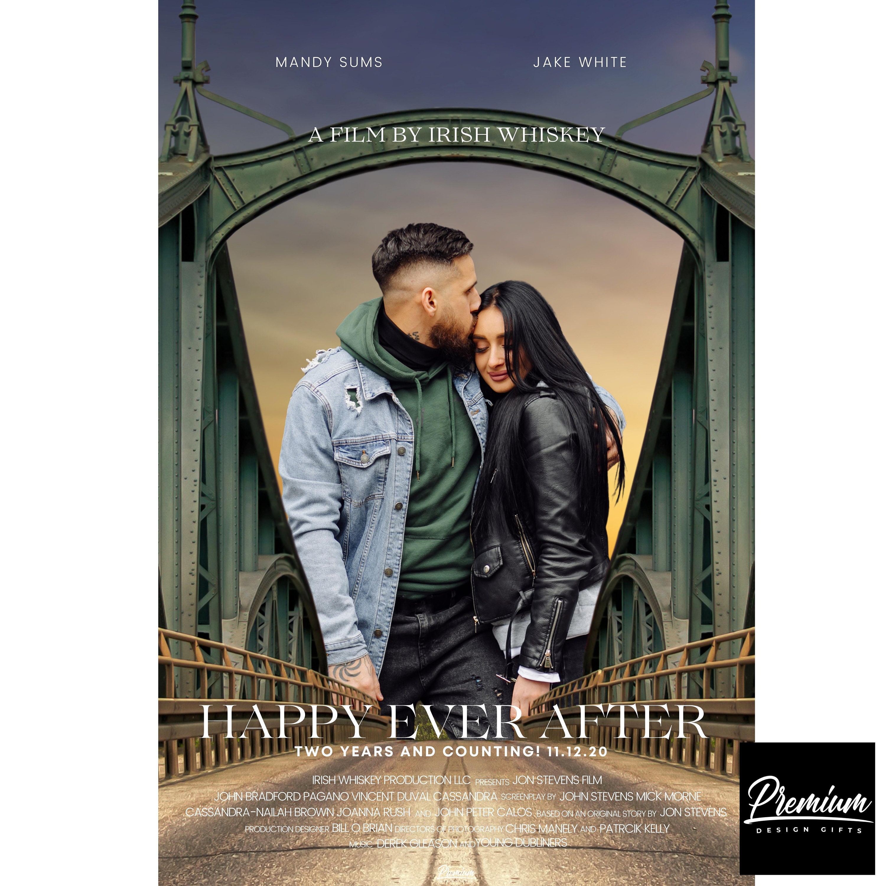 Custom Movie Poster Customized Movie Posters for Couples Personalized ...
