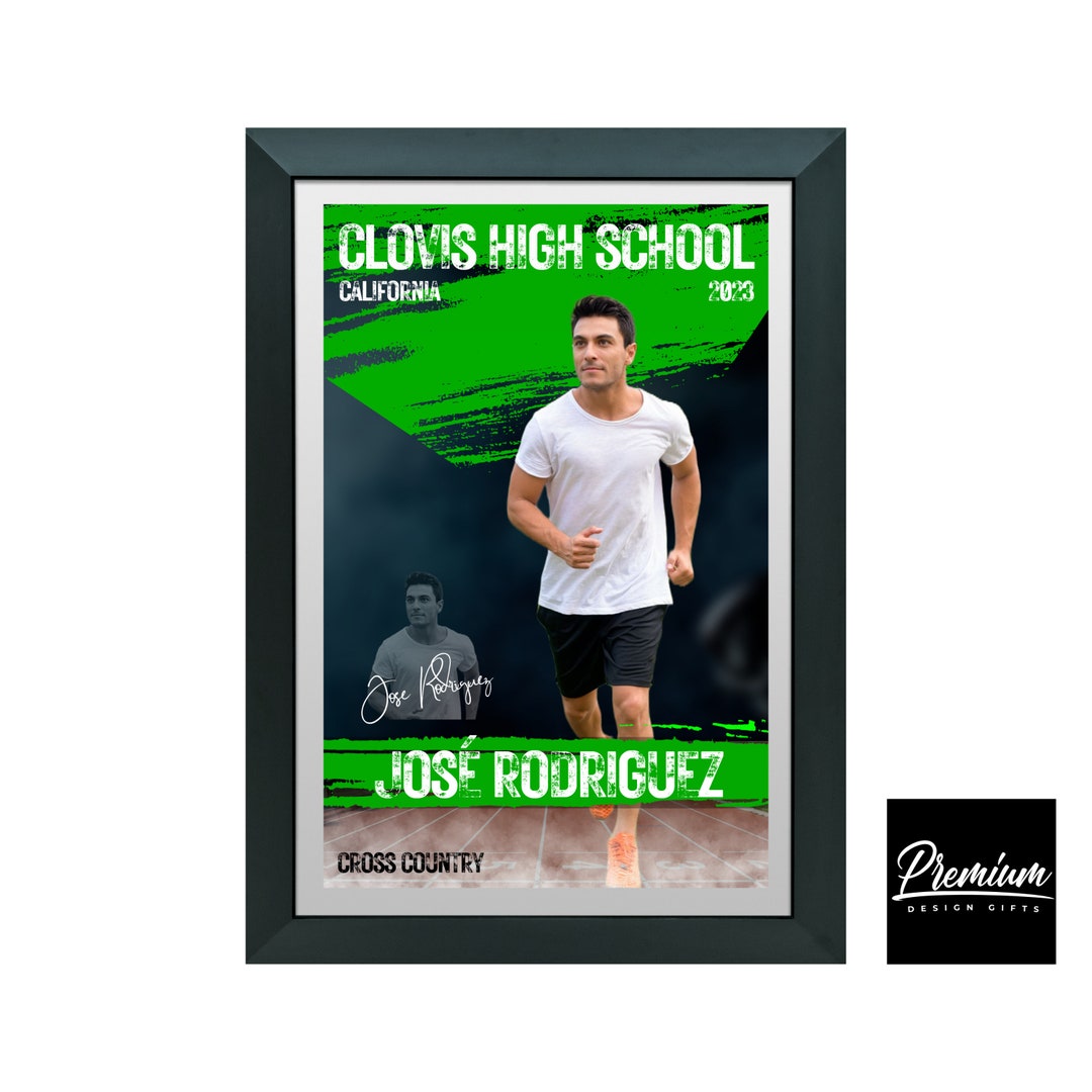 Custom Sports Poster | Cross Country Runner Premium Design Poster ...