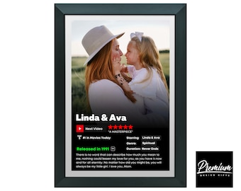 Personalized Movie Poster | Couples Poster | Portrait From Photo ...