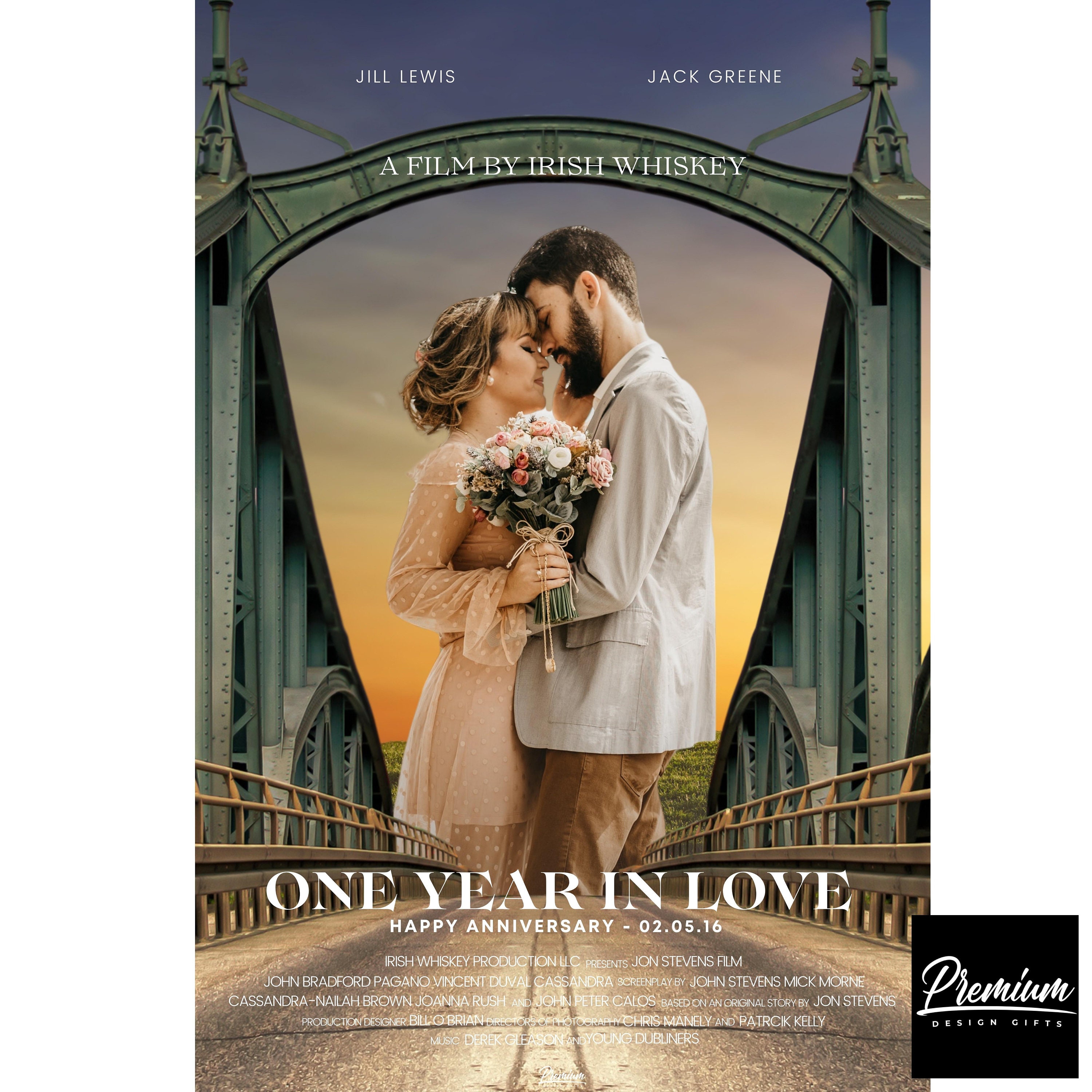 Custom Movie Poster Customized Movie Posters for Couples Personalized ...