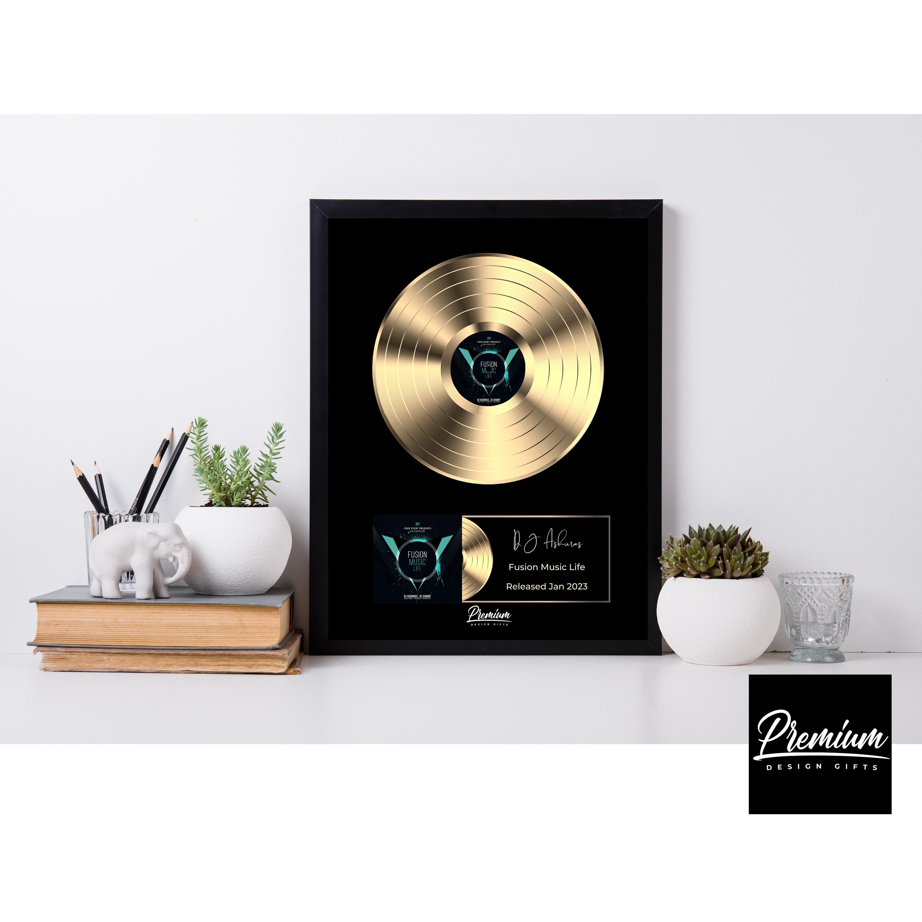 Custom Plaque Personalized Plaque Vinyl Poster Frame Award Record ...