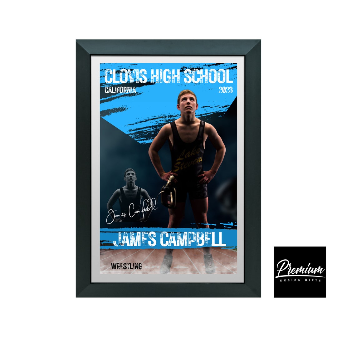 Custom Sports Poster | Wrestling Player Premium Design Poster ...