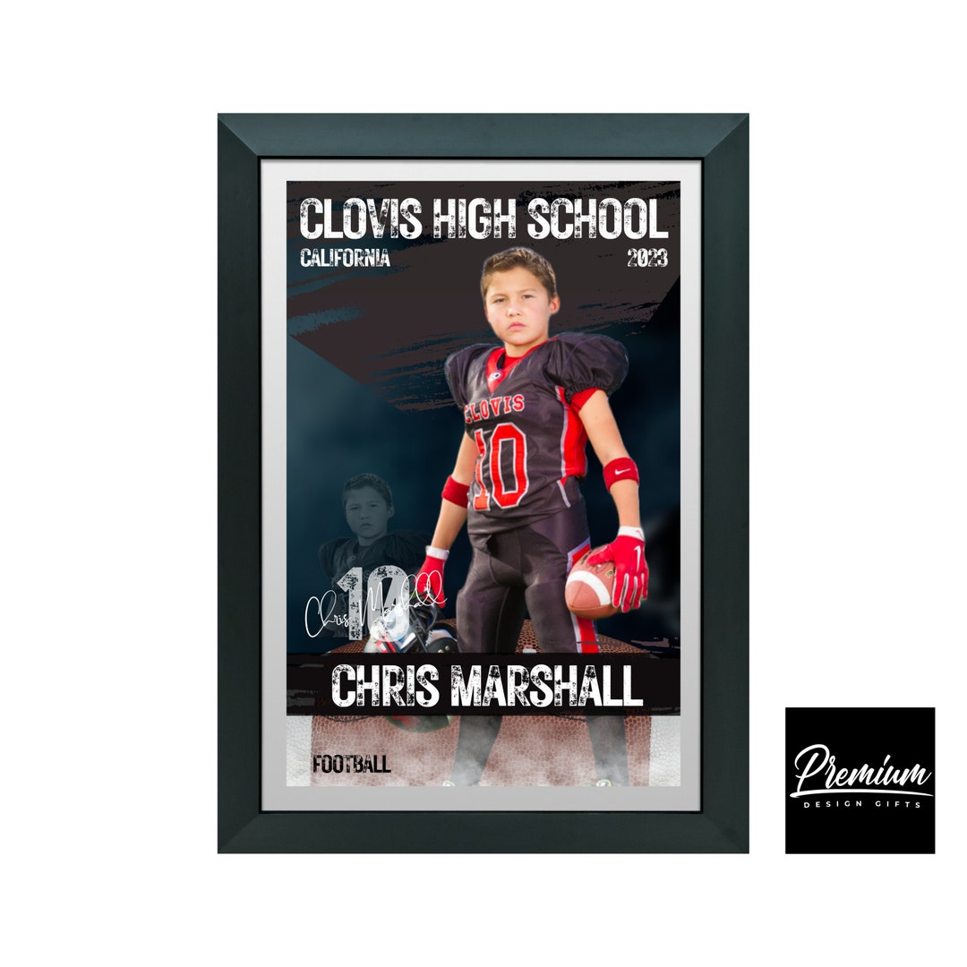 Custom Sports Poster | Football Player Premium Design Poster ...