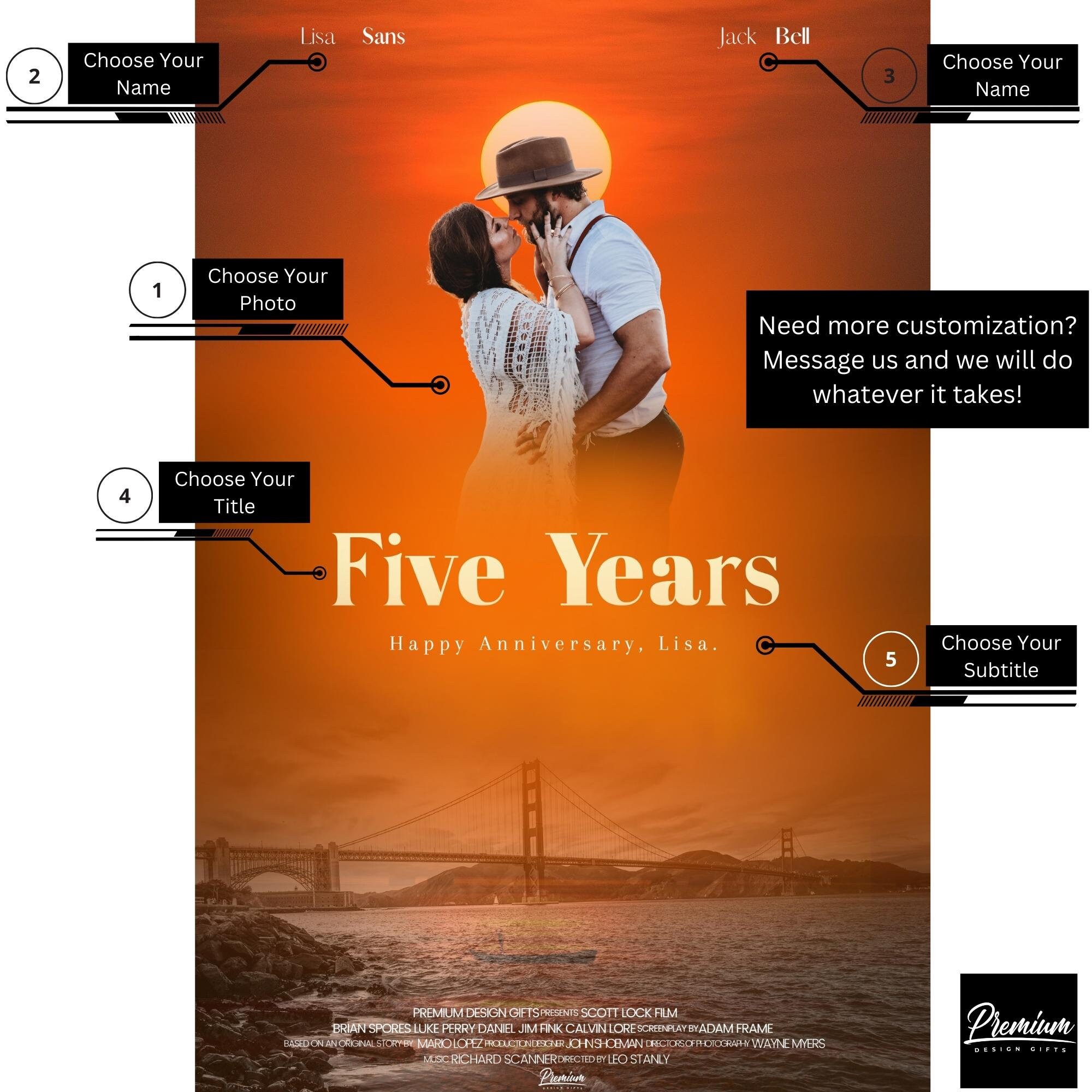 Custom Movie Poster Customized Movie Posters for Couples - Etsy