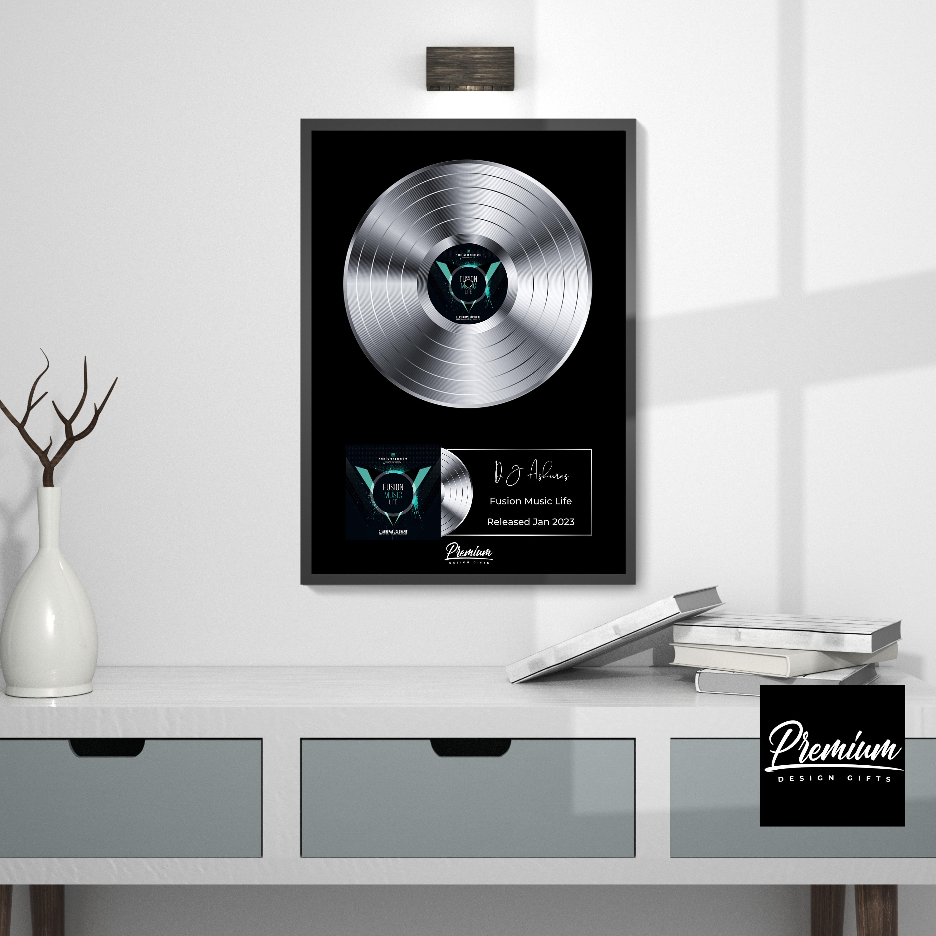 Custom Plaque Personalized Plaque Vinyl Poster Frame Award Record ...