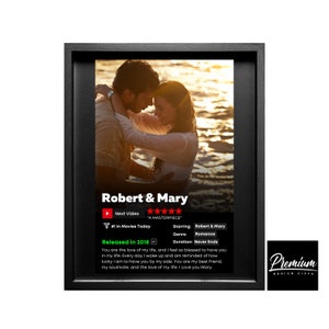 Personalized Couple Movie Poster | Couples Poster | Portrait From Photo ...