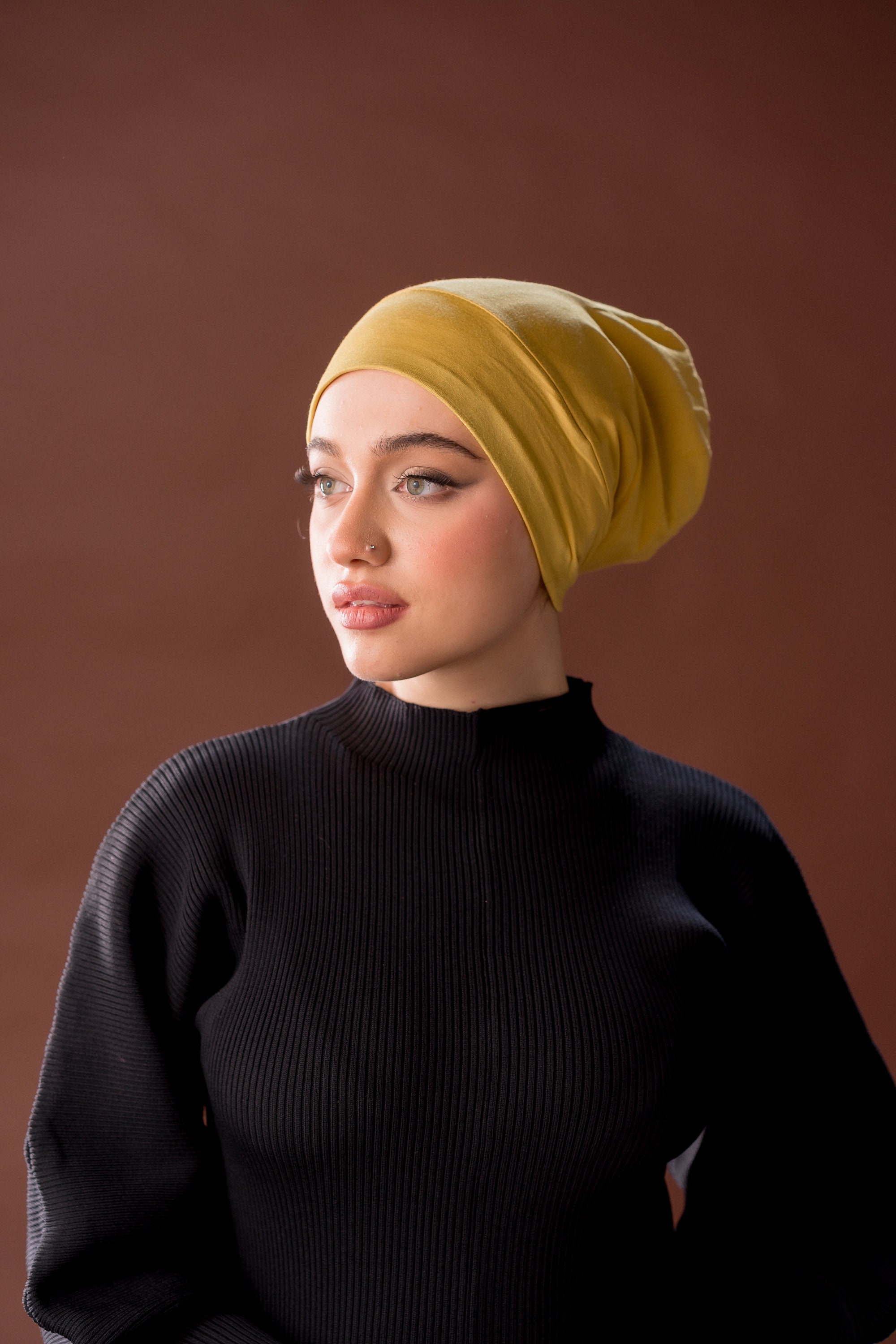Non Slip Silk Hijab/bonnet Closed Silk Cap/bonnet With Adjustable Strap ...