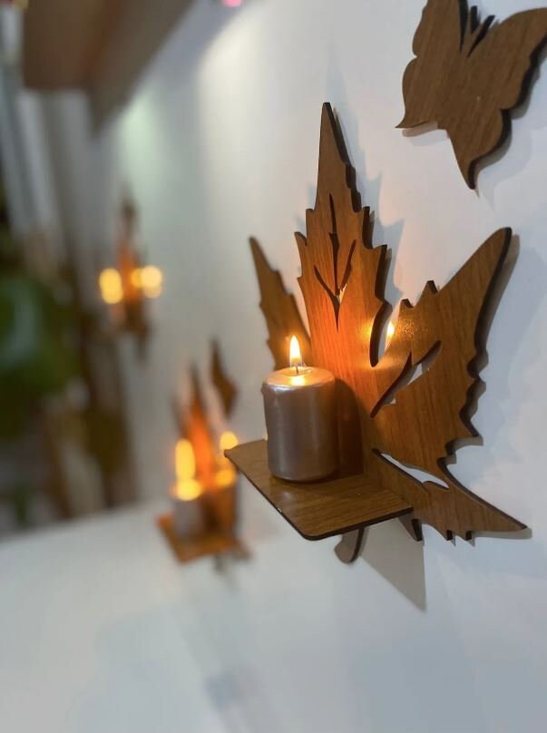 Wall Decor , Wood Wall Decor , Wooden Wall Decor , Leaf Wooden Wall ...