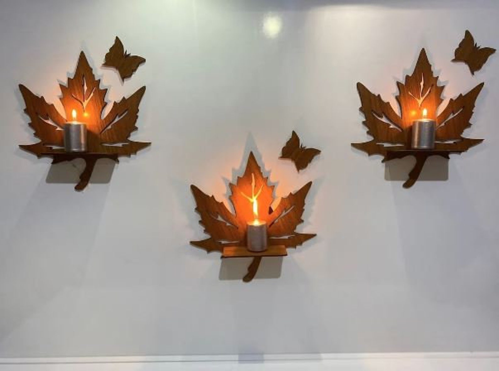 Wall Decor , Wood Wall Decor , Wooden Wall Decor , Leaf Wooden Wall ...