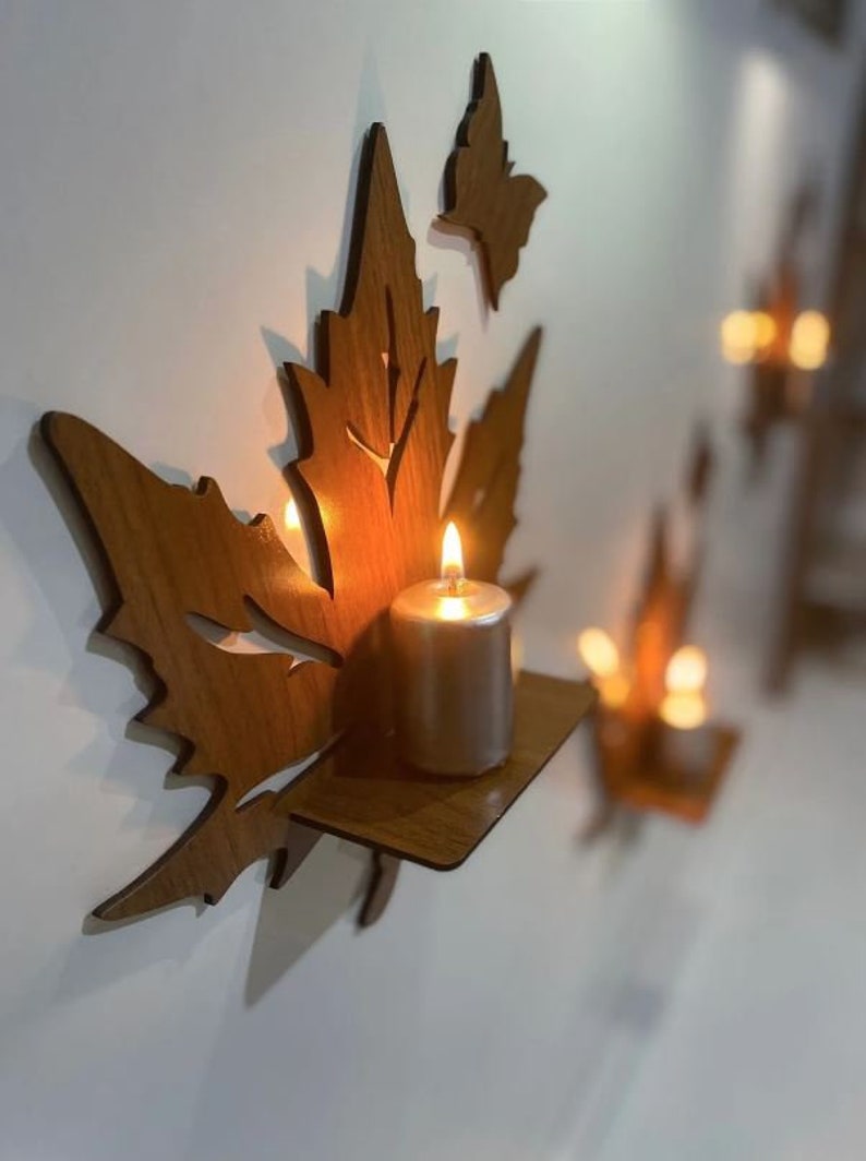 Wall Decor , Wood Wall Decor , Wooden Wall Decor , Leaf Wooden Wall ...