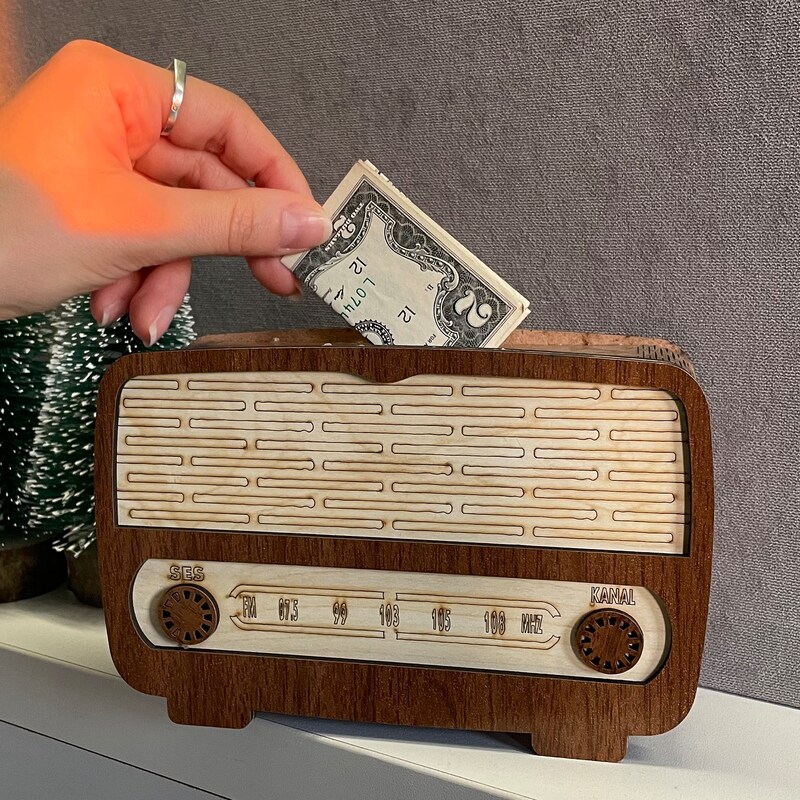 Wood Saving Money Box - Etsy