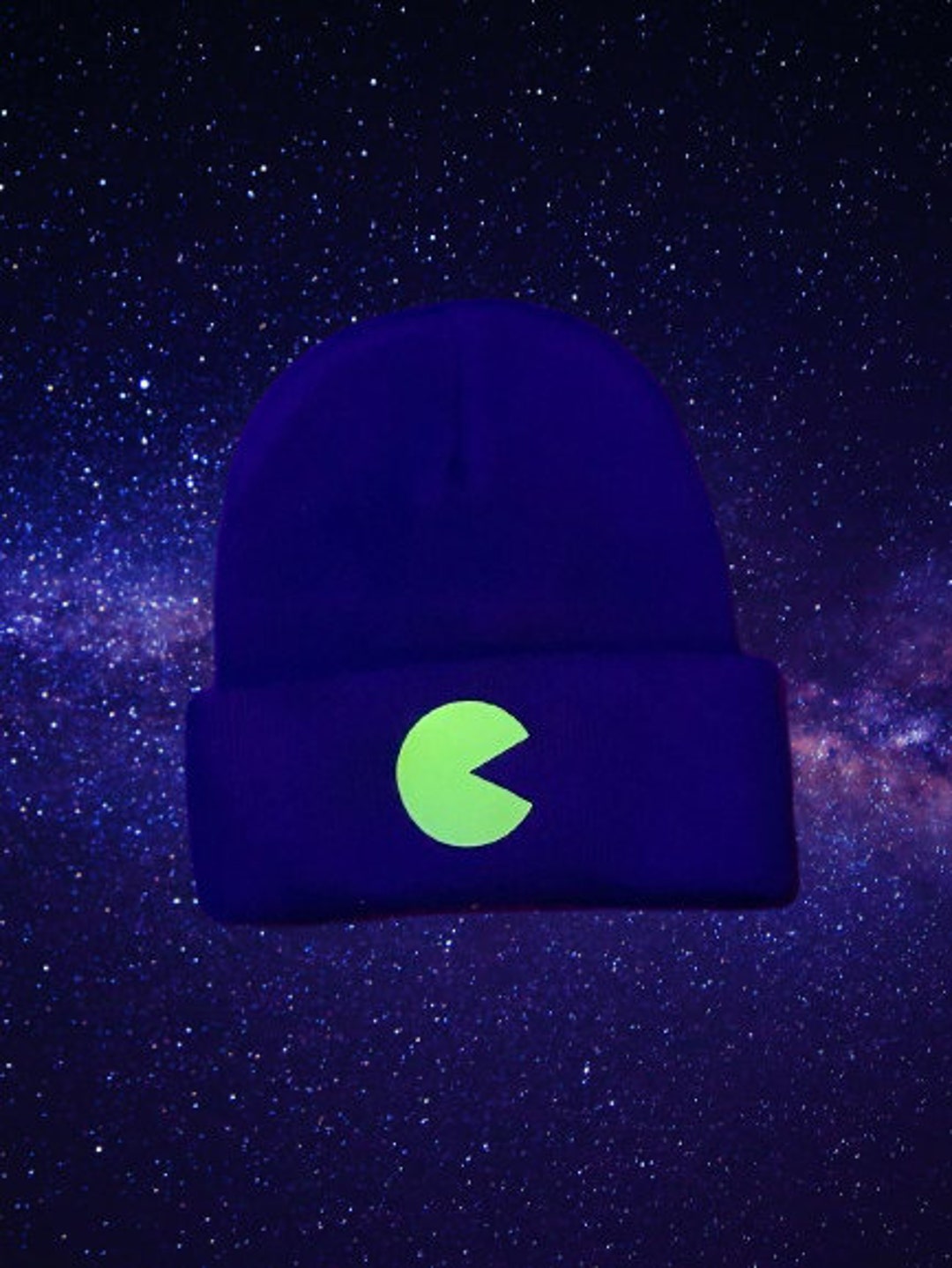 Glow in the Dark Pac-man Beanie. One Size Fits All Kids - Etsy