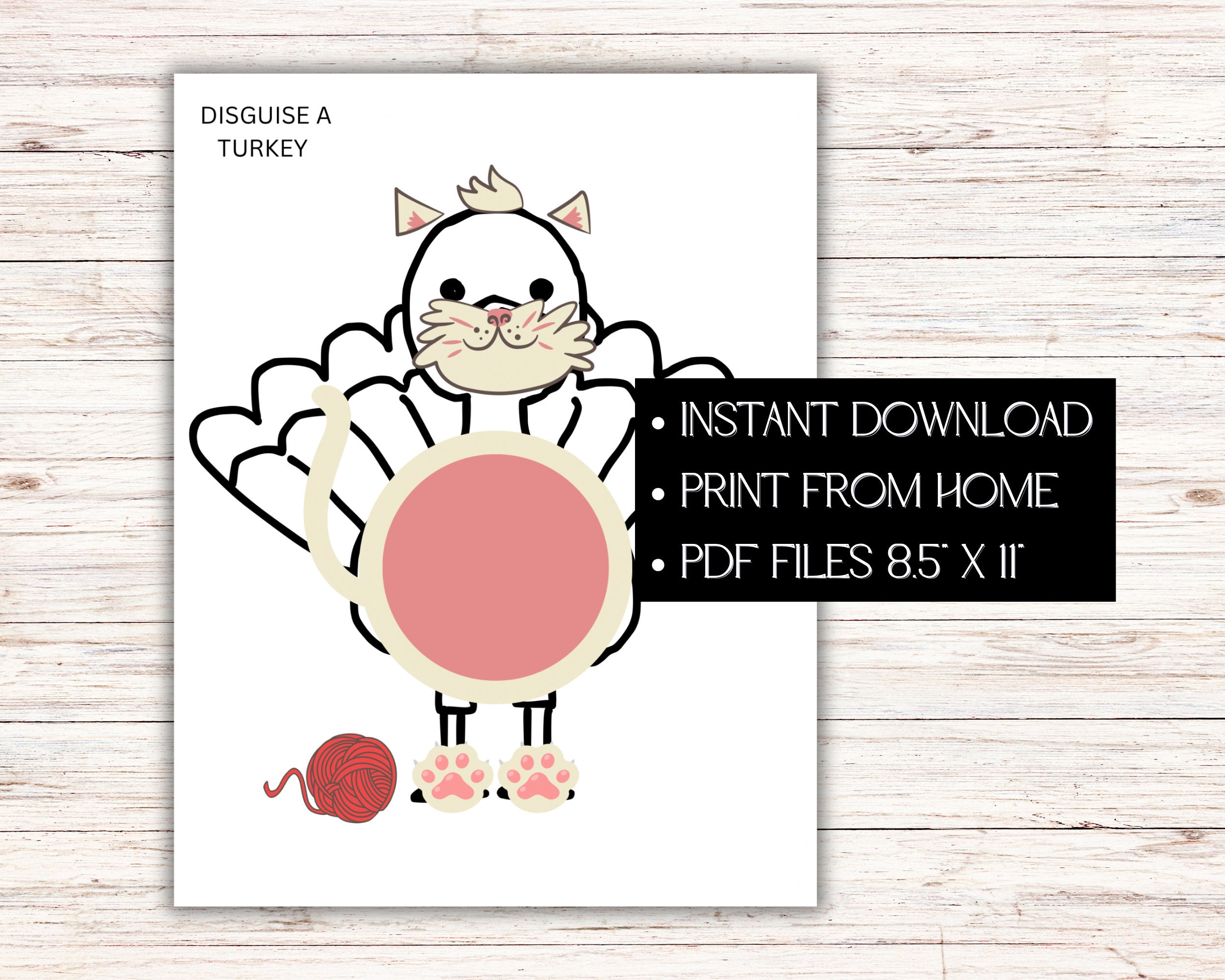 Disguise a Turkey, Turkey in Disguise Printable, Thanksgiving ...