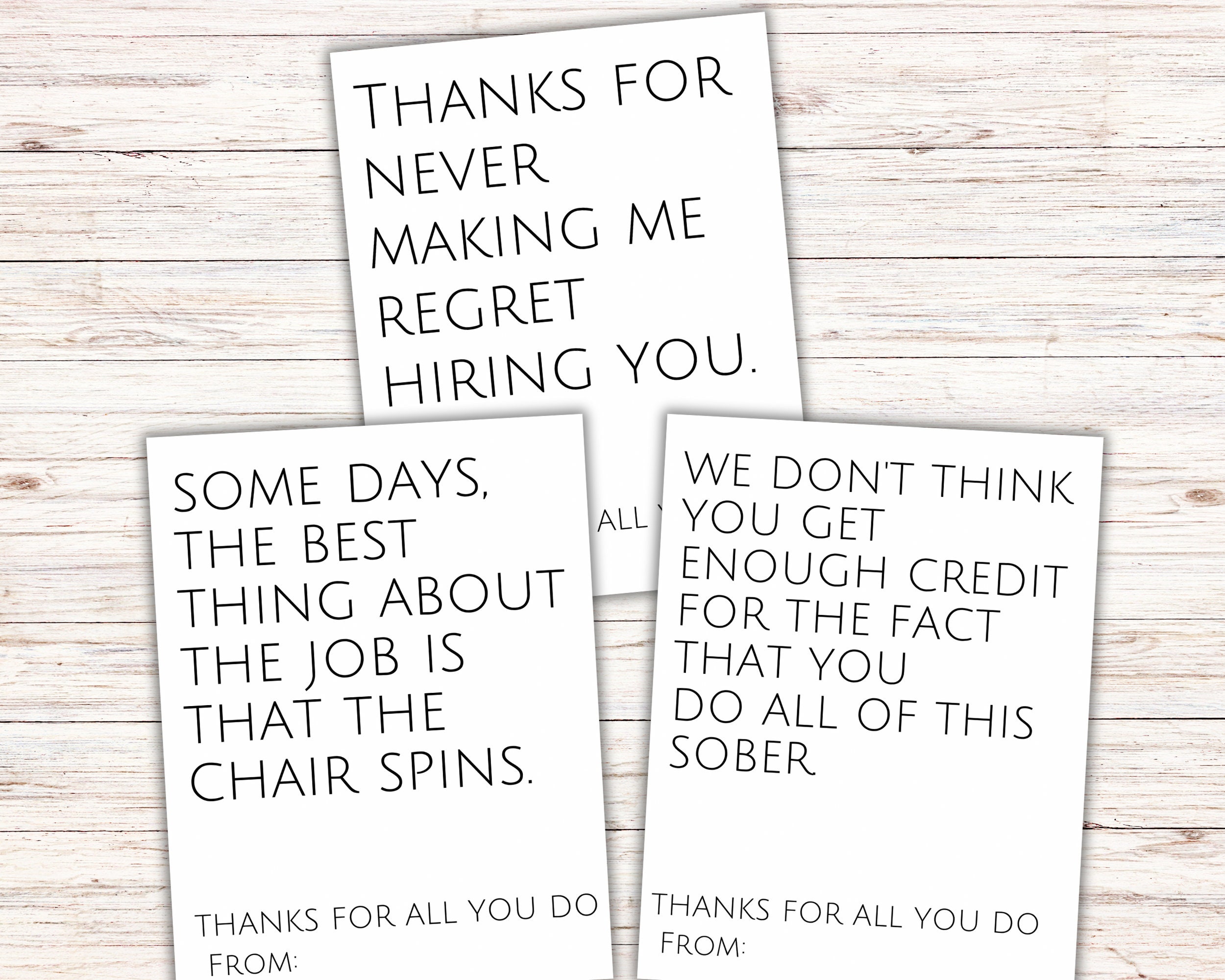 Funny Employee Appreciation Day, Printable Employee Appreciation Cards ...