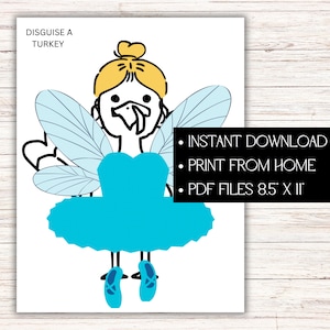 Disguise a Turkey, Turkey in Disguise Printable, Thanksgiving ...