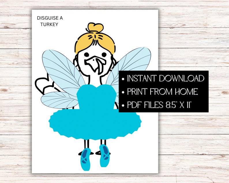 Disguise a Turkey, Turkey in Disguise Printable, Thanksgiving ...