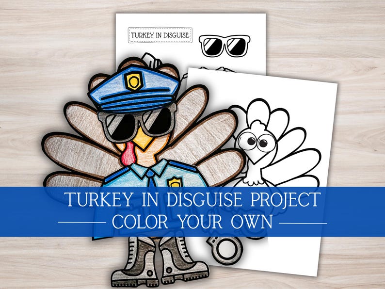 Disguise a Turkey, Turkey in Disguise Printable, Thanksgiving ...