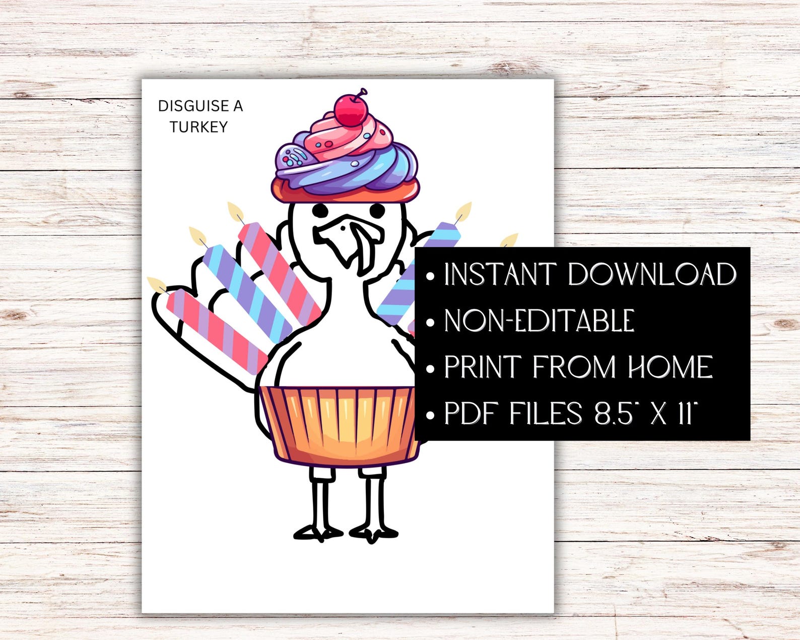 Disguise a Turkey, Turkey in Disguise Printable, Thanksgiving ...