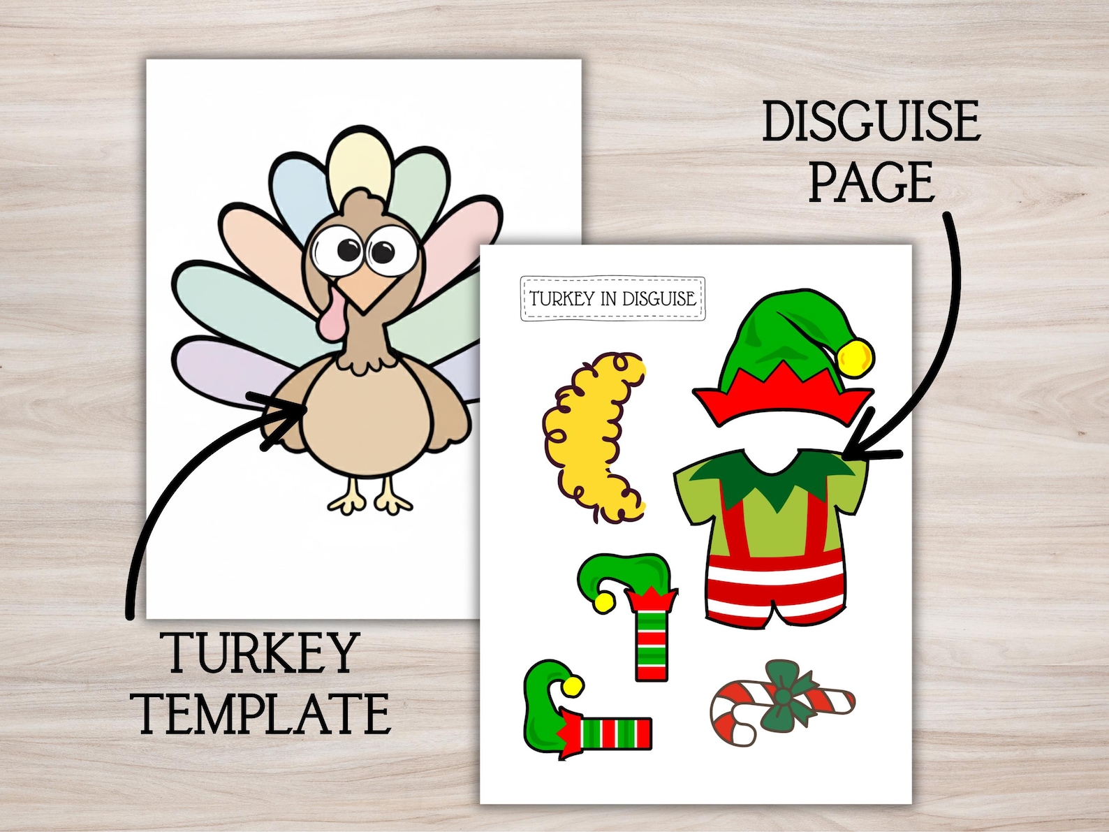 Disguise a Turkey, Turkey in Disguise Printable, Thanksgiving ...