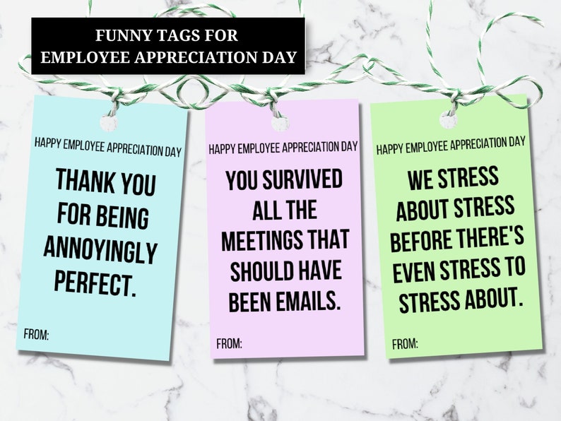 Funny Employee Gift Tags Employee Appreciation Gift Tags - Etsy