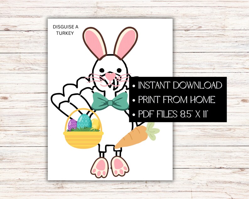 Disguise a Turkey, Turkey in Disguise Printable, Thanksgiving ...
