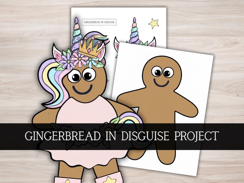 Disguise a Gingerbread Man, Gingerbread in Disguise Printable ...