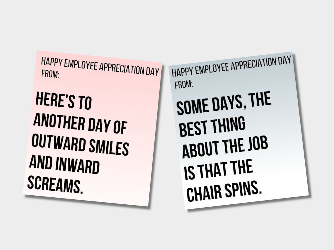 Funny Employee Appreciation Day, Funny Employee Appreciation Cards, Co ...