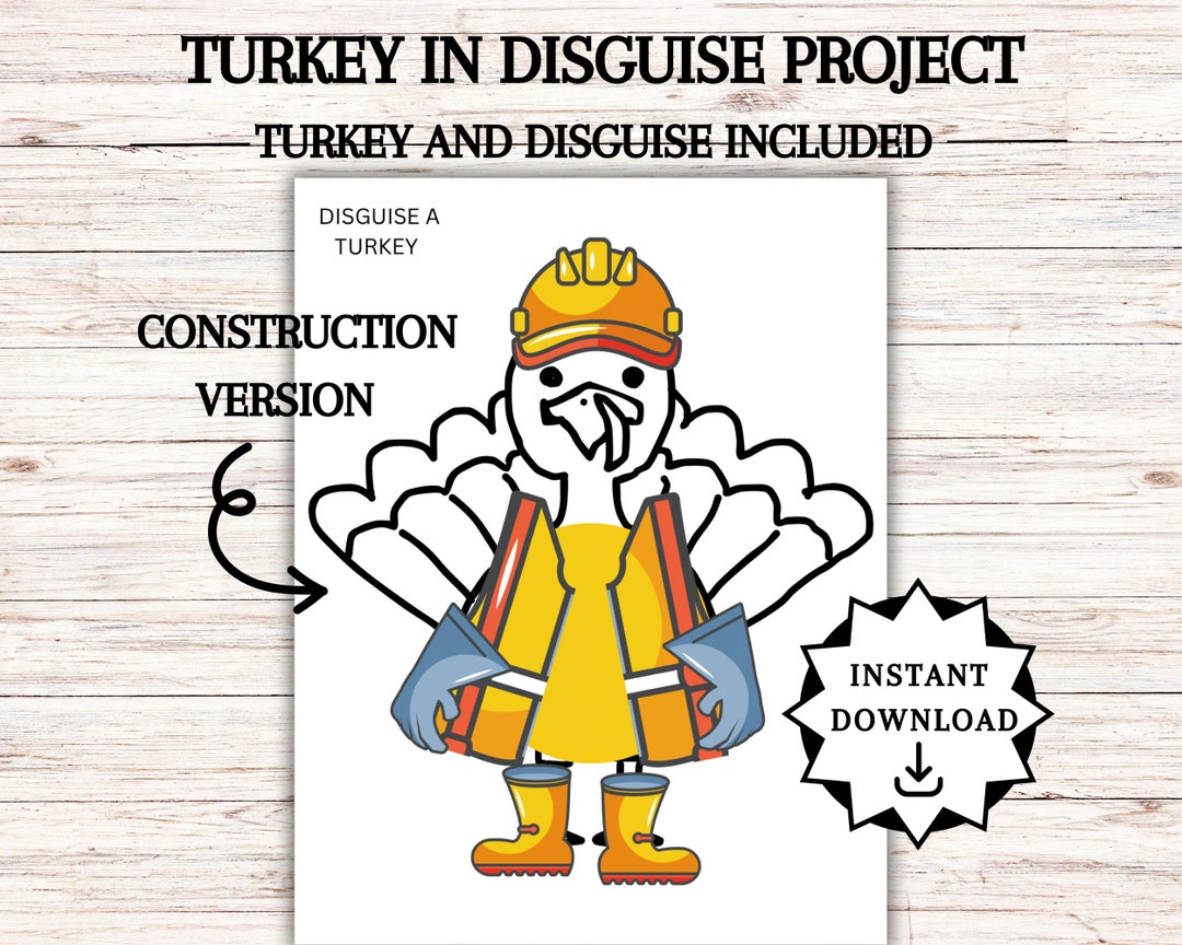 Disguise a Turkey, Turkey in Disguise Printable, Thanksgiving ...