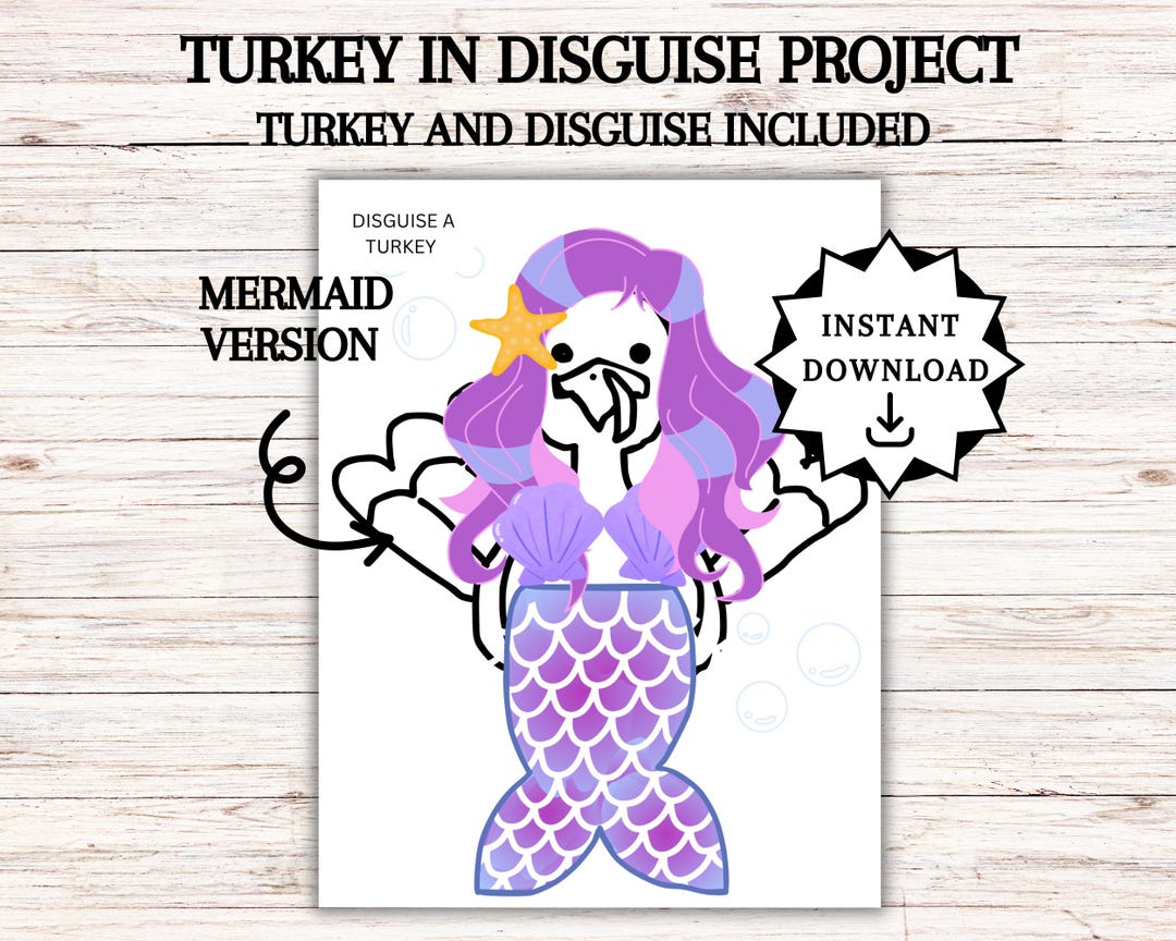 Disguise a Turkey, Turkey in Disguise Printable, Thanksgiving ...