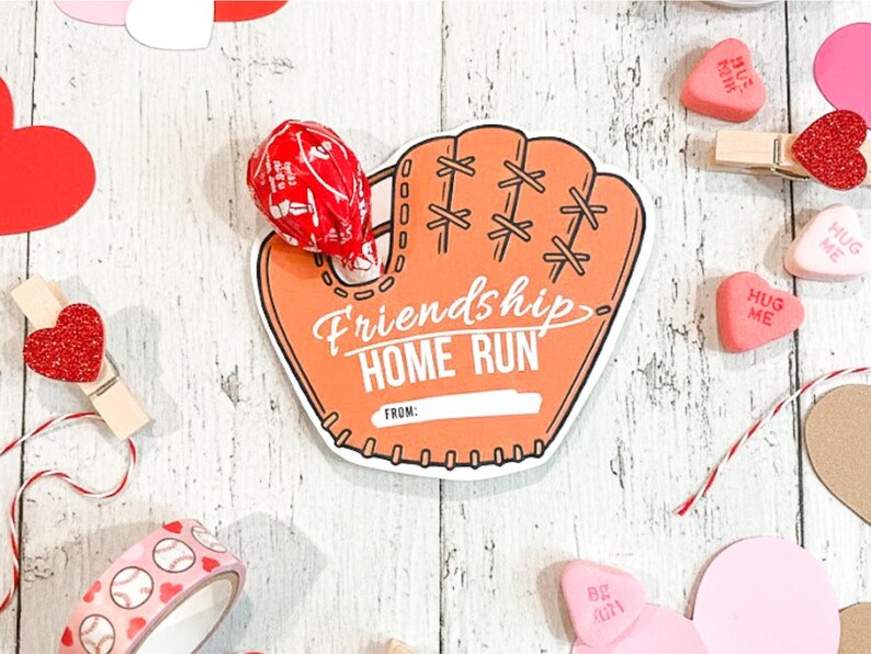 Baseball Valentine, Sports Valentine, Class Valentine, Sucker Valentine ...