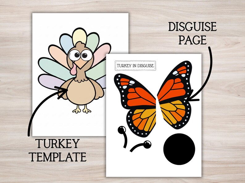 Disguise a Turkey, Turkey in Disguise Printable, Thanksgiving ...