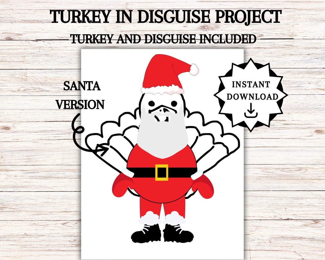 Disguise a Turkey, Turkey in Disguise Printable, Thanksgiving ...