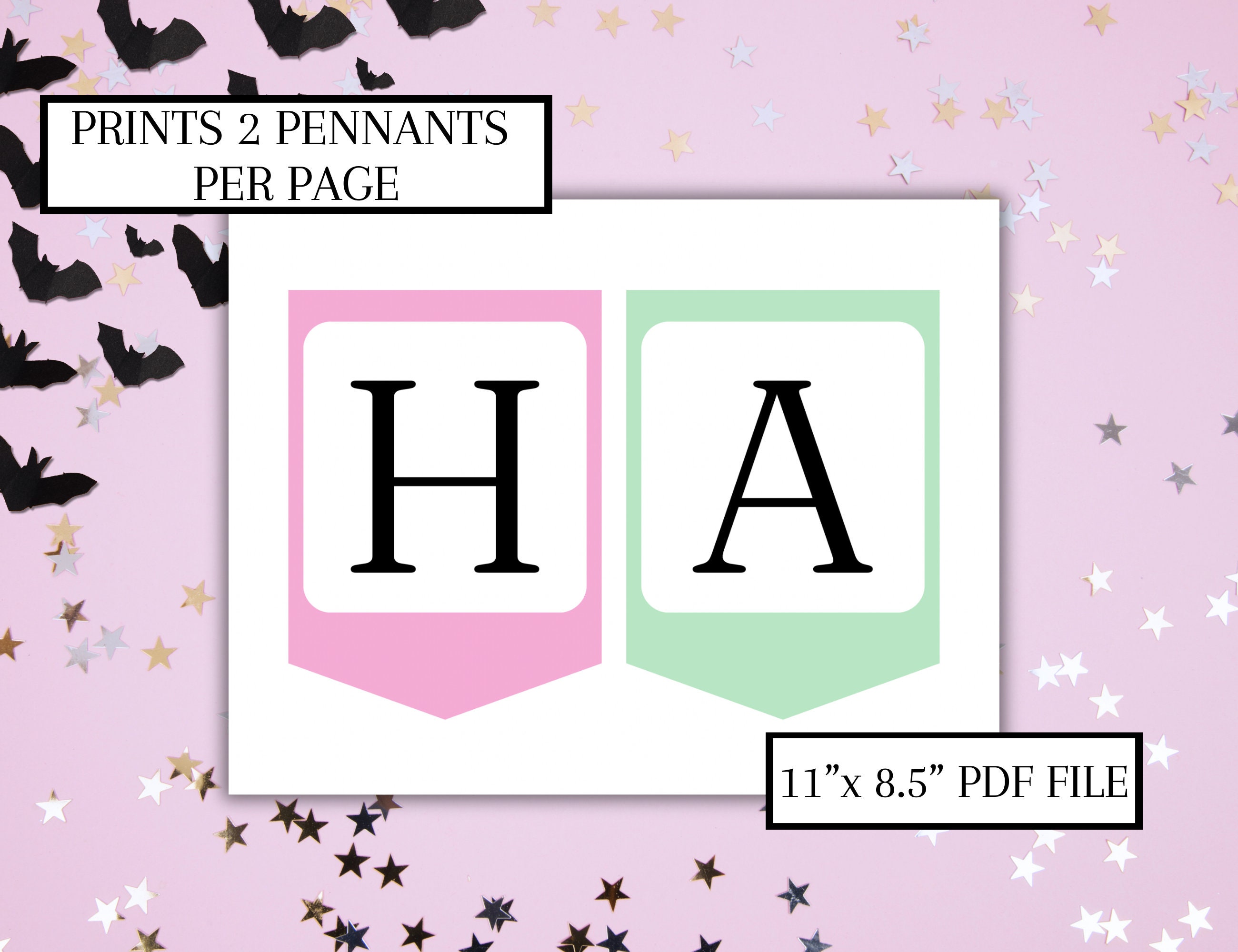 Halloween Banner Bundle, Printable Halloween Garland, Skeleton Garland ...