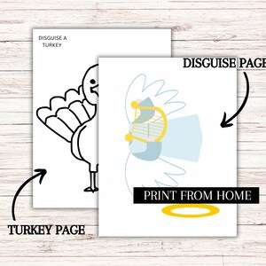 Disguise a Turkey, Turkey in Disguise Printable, Thanksgiving ...