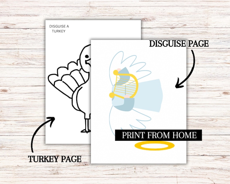 Disguise a Turkey, Turkey in Disguise Printable, Thanksgiving ...