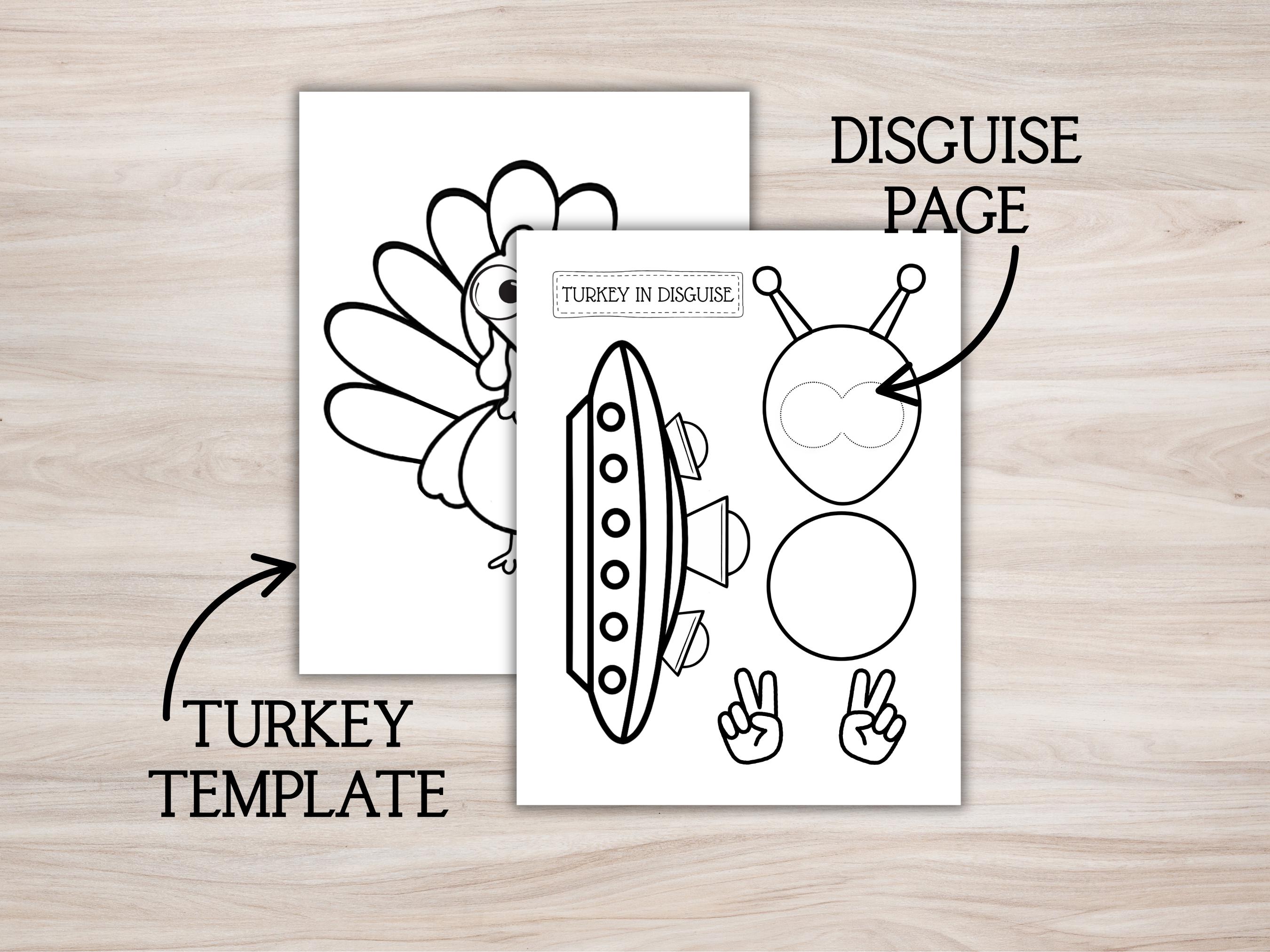 Disguise a Turkey, Turkey in Disguise Printable, Thanksgiving ...