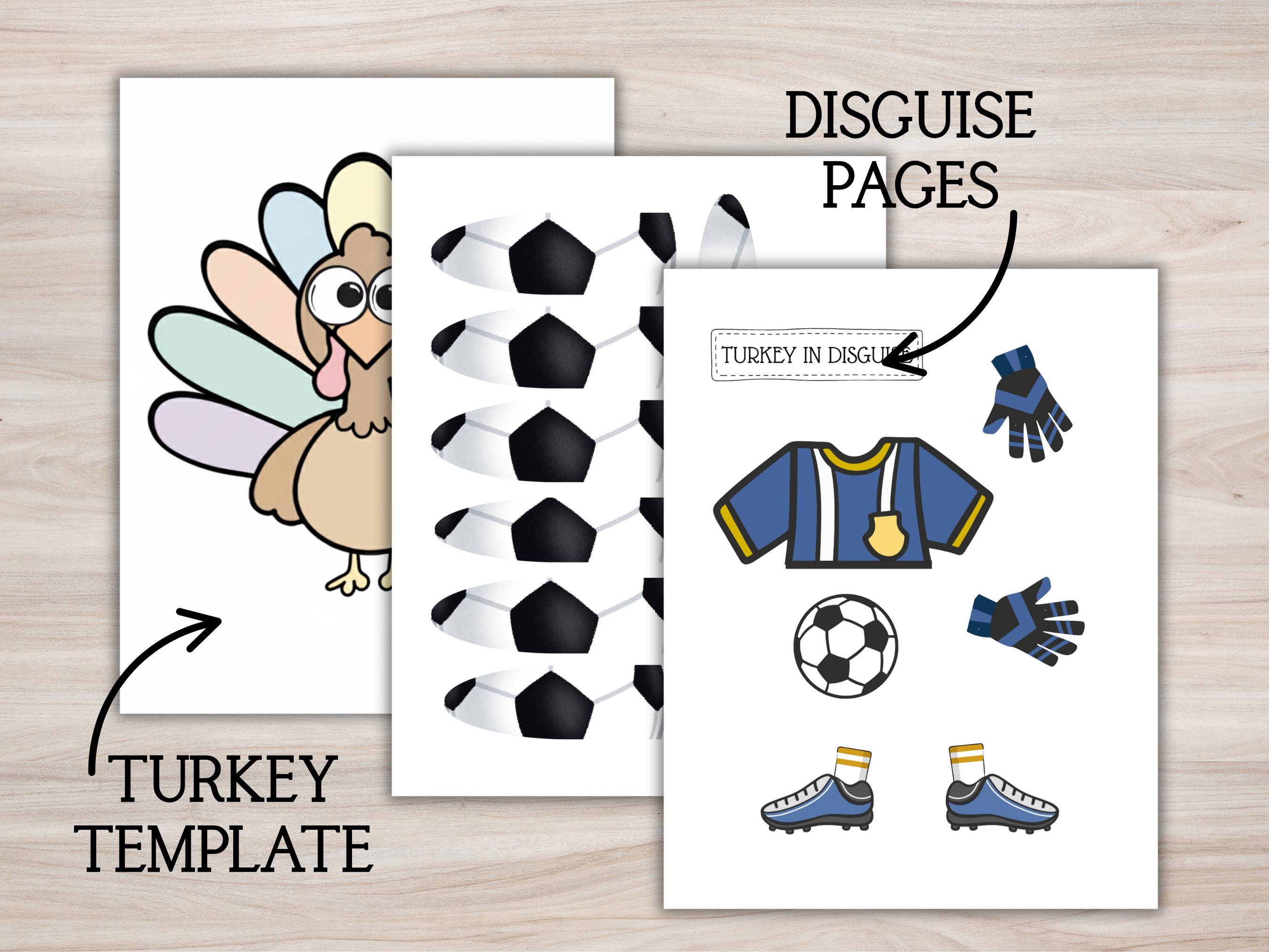 Disguise a Turkey, Turkey in Disguise Printable, Thanksgiving ...