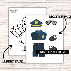 Disguise a Turkey, Turkey in Disguise Printable, Thanksgiving ...