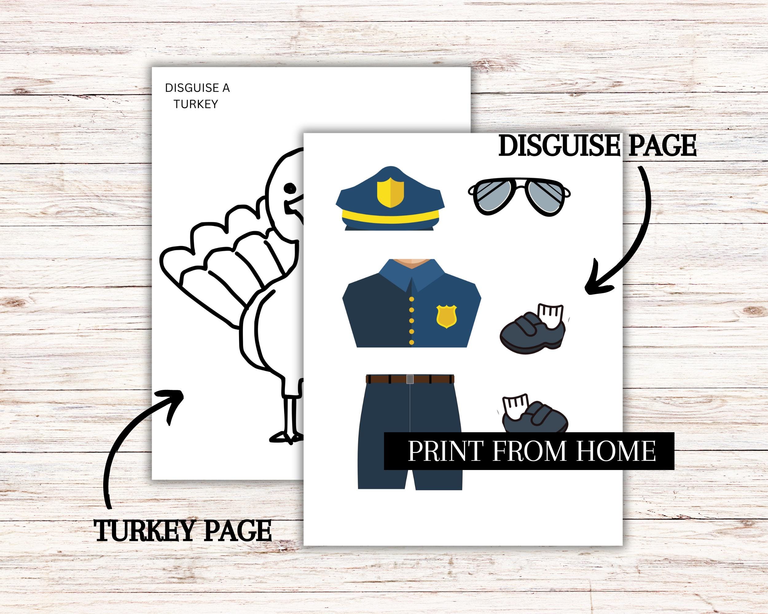 Disguise a Turkey, Turkey in Disguise Printable, Thanksgiving ...