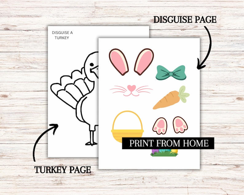 Disguise a Turkey, Turkey in Disguise Printable, Thanksgiving ...
