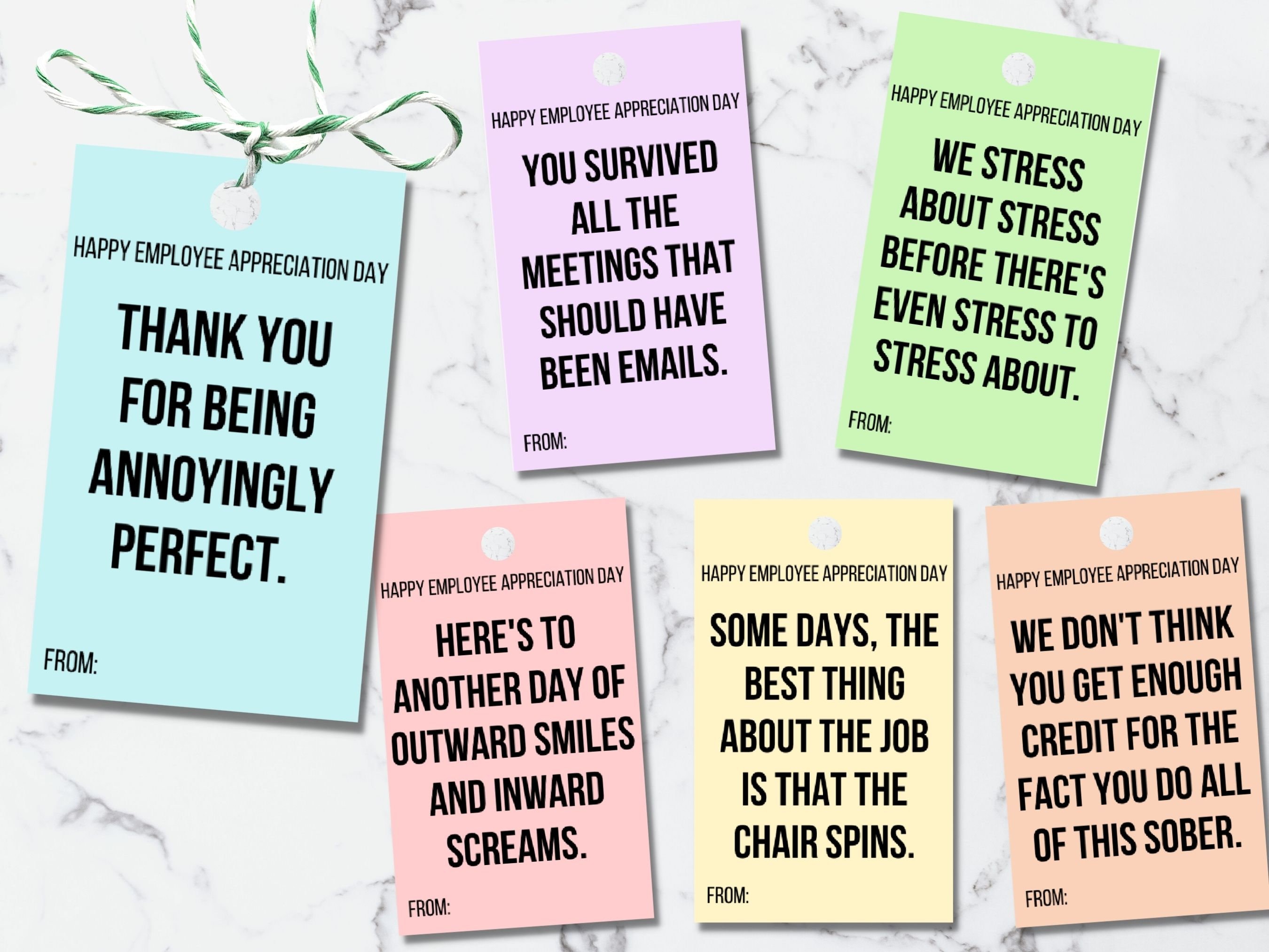Funny Employee Gift Tags Employee Appreciation Gift Tags - Etsy